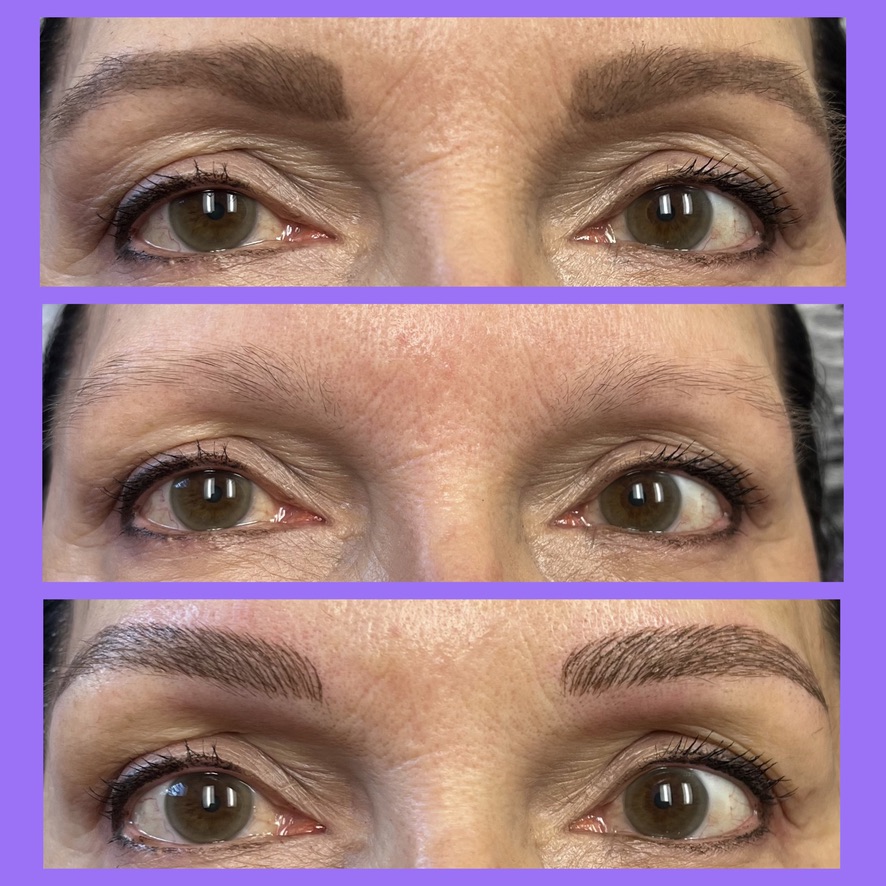 Semi Permanent Micro-Bladed Brows For The Most Natural Looking Results ...
