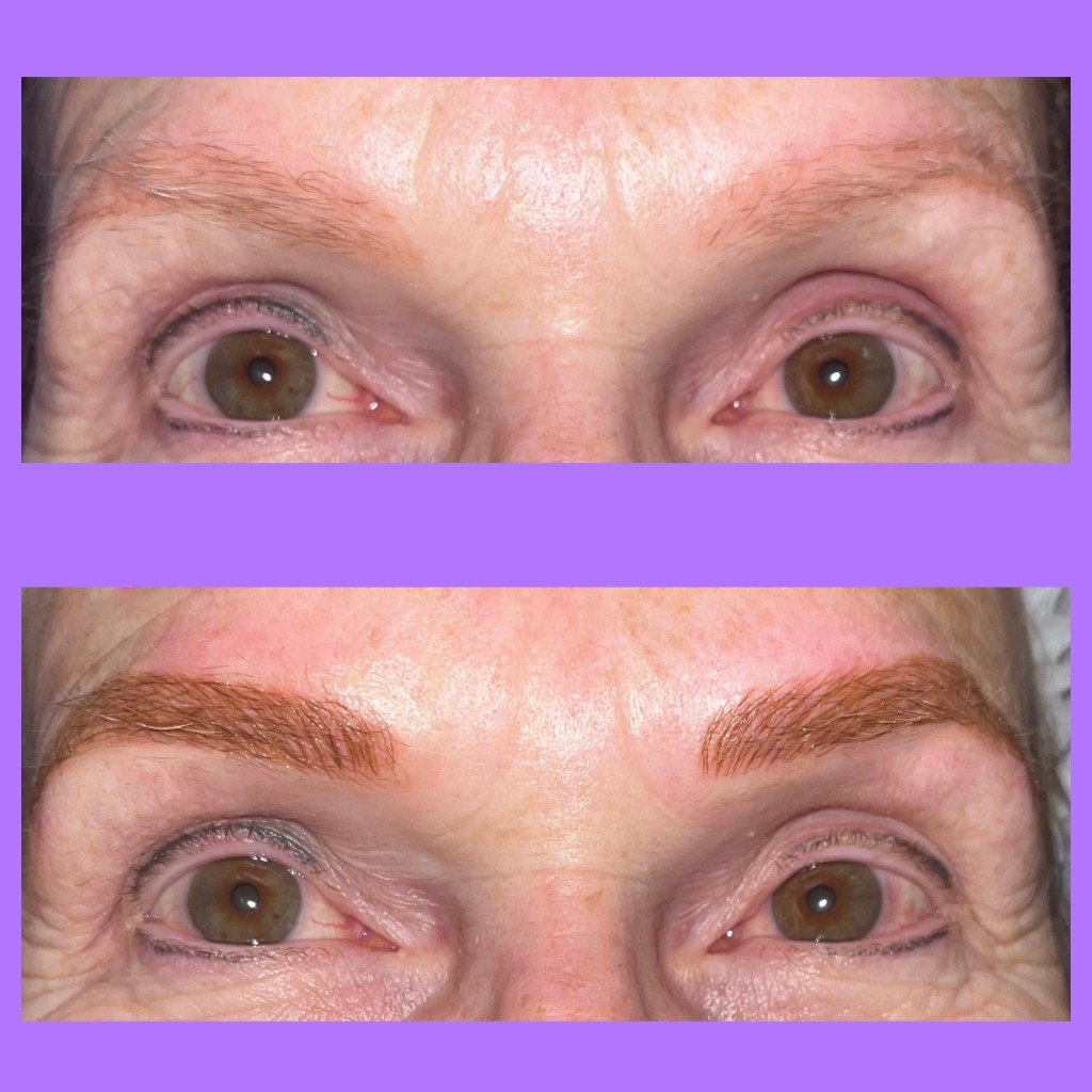 Permanent(Semi) Eyebrows for this Auburn leaning Client: – Enduring ...